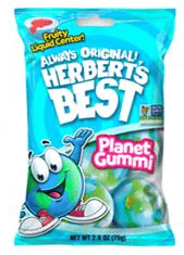 Spain - Herbert Best - Planet Gummi Peg Bag - 2.6oz (73g) x 12 units(B - Québec Candy ...