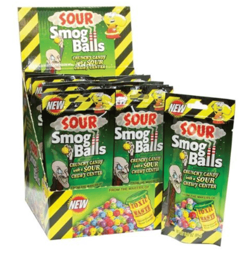 Pakistan - Toxic Waste Sour Smog Balls 12 units - Québec Candy ...