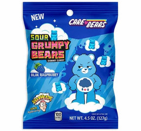 US - Warheads SOUR GRUMPY BEARS Peg Bag - 4.5oz (127g) x 12 Units ...